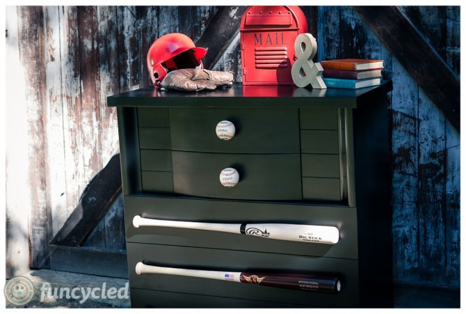 Make a Baseball Dresser - Tuesday's Treasures - FunCycled - Interior ...