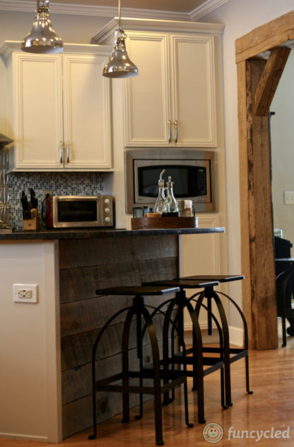 Benjamin Moore's Wind's Breath Painted Kitchen Cabinets - FunCycled ...