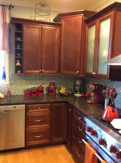 Benjamin Moore's Wind's Breath Painted Kitchen Cabinets - FunCycled ...