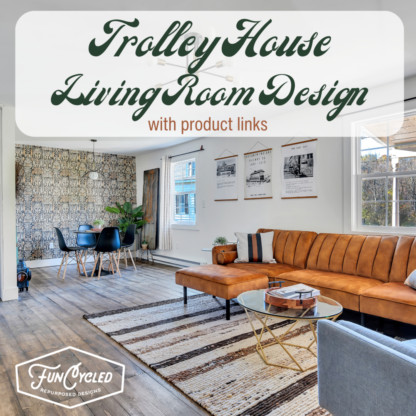 Trolley House Flip Living Room Makeover - FunCycled - Interior Design ...